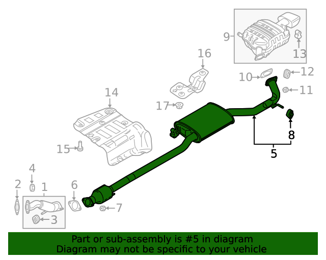 28600-S2800 - Catalytic Converter 2019-2020 Hyundai Santa Fe ...