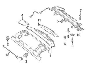 006-990-53-12 - Lift-Gate Trim Scuff Plate Screw 2017-2023 Mercedes ...