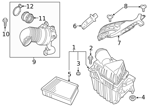 Air Intake for 2018 Land Rover Range Rover Evoque | OEM Parts Online