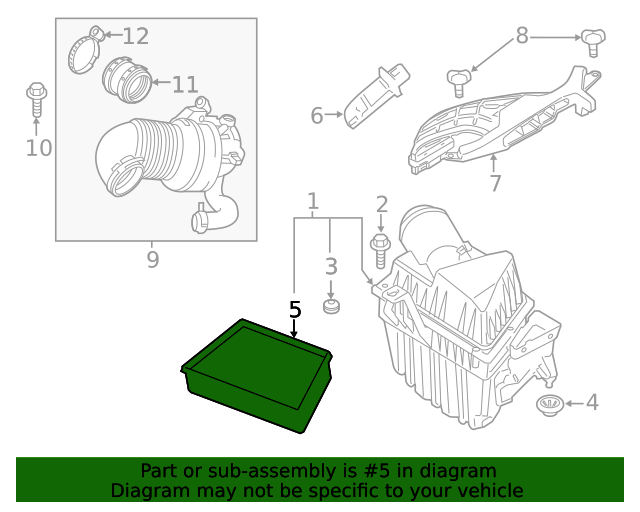 Genuine OEM Air Filter Part# LR071942 Fits 2018-2020 Land Rover: Up To ...