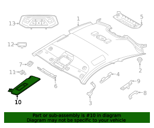 2021-2023 BMW Sun Visor 51-16-8-097-333 | AutoNationParts.com