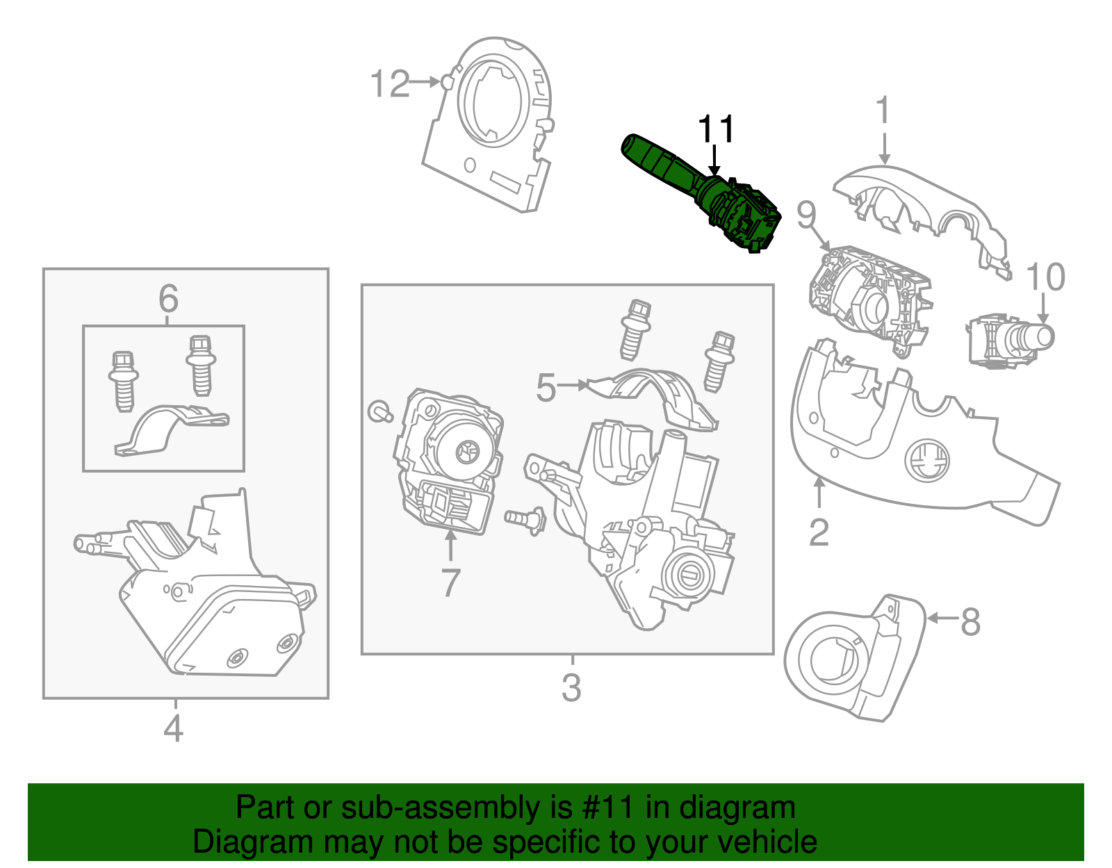 35255-T2A-X42 - Multi-Function Switch 2013-2021 Honda | Honda Parts Online