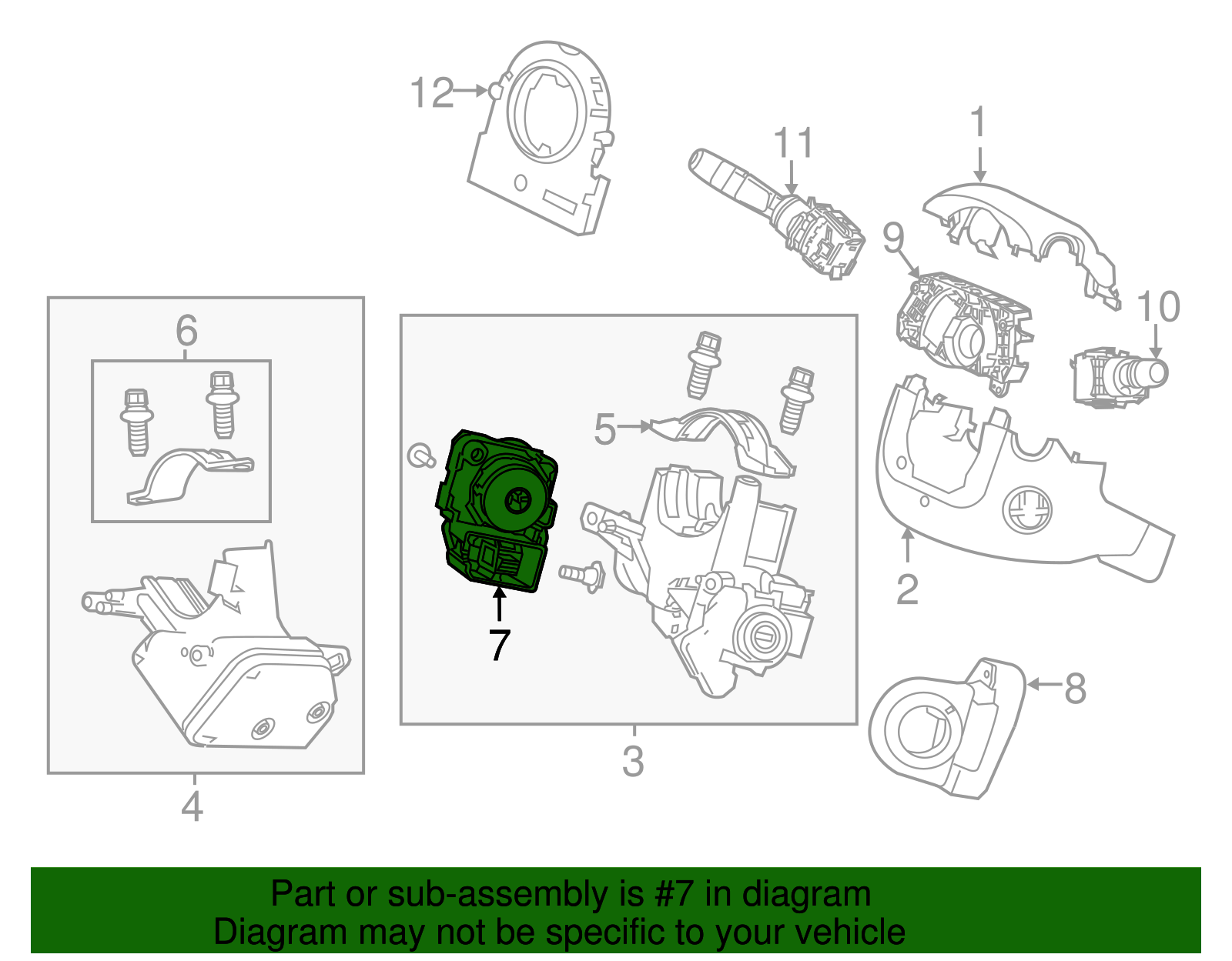 2012-2022 Honda Ignition Switch 35130-TR0-A01 | OEM Parts Online