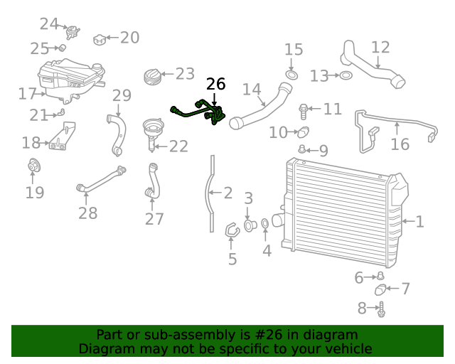 981-106-288-01 - Engine Coolant Overflow Hose 2013-2024 Porsche ...