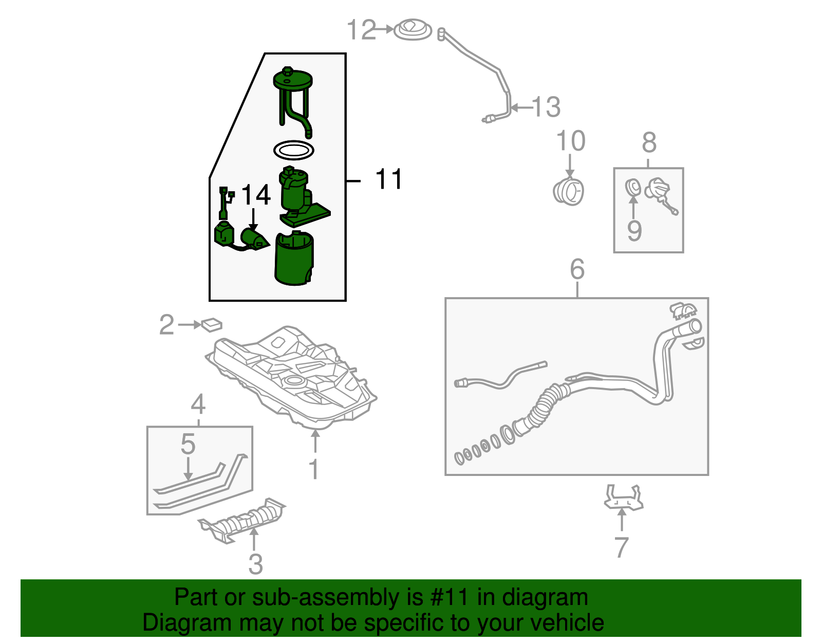 Genuine Toyota Fuel Pump And Sender Assembly part# 77020-06230 for 2007 ...