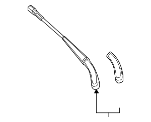 2017-2023 Mercedes-Benz Wiper Arm 213-820-53-02 | MB OEM Parts