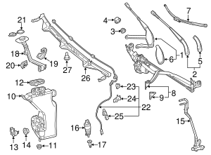 253-869-00-00 - Nozzle Assembly Bracket 2017-2021 Mercedes-Benz ...