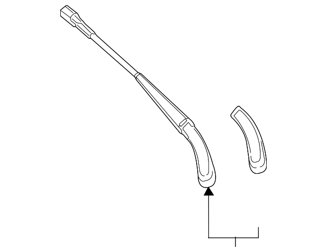 213-820-53-02 - Wiper Arm 2017-2023 Mercedes-Benz | Mercedes-Benz USA Parts