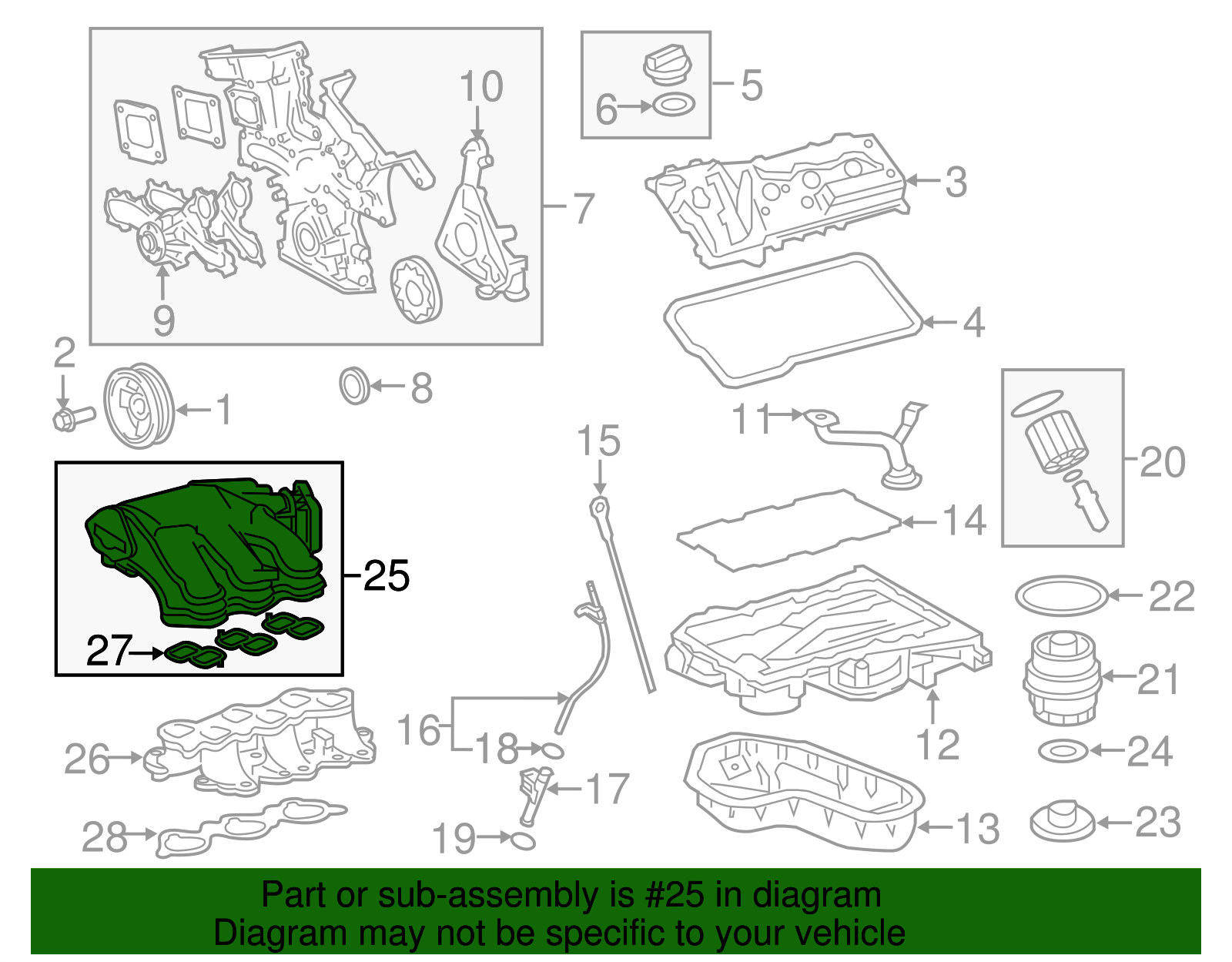 2007-2018 Toyota Intake Plenum 17190-0P032 | Toyota Parts Center