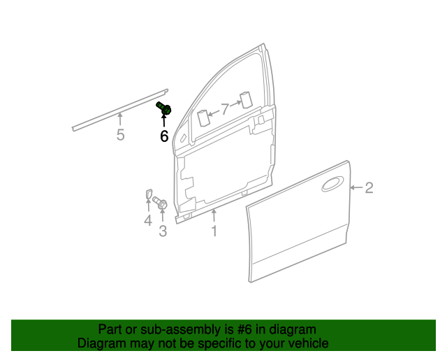 1988-2024 GM Upper Center Pillar Trim Screw (Replaces Part Number ...
