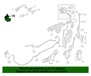 231-720-06-37 - Door Hinge 2013-2020 Mercedes-Benz | AutoNationParts.com