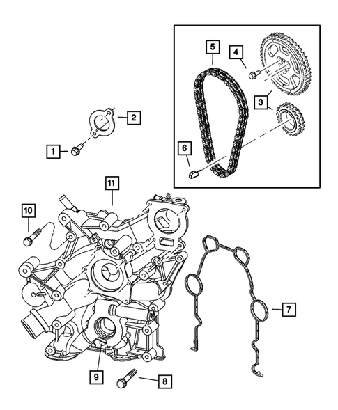Timing Belt and Cover for 2004 Dodge Viper | Mopar eStore