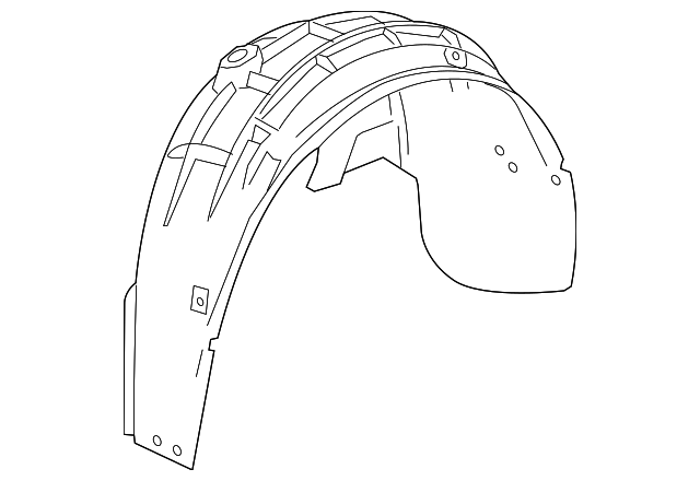 2018-2024 Chevrolet Equinox Rear Driver Side Wheelhouse Liner 84364224 ...