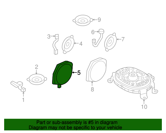 2013-2023 Land Rover Speaker LR078623 | JaguarParts.com
