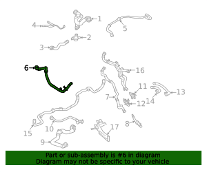 2020-2023 Land Rover Coolant Hose LR128304 | OEM Parts Online