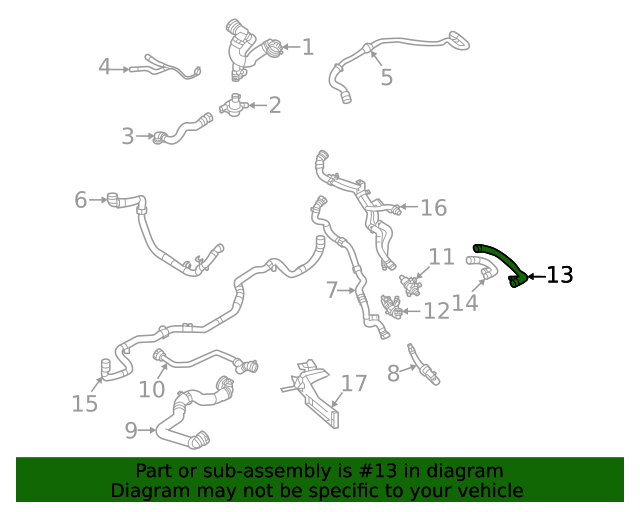 Genuine Outlet Pipe for 2020-2023 Land Rover | Land Rover Part ...