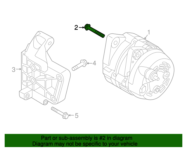 37451-2B000 - Alternator Mount Bolt - 2009-2021 Hyundai | World OEM ...