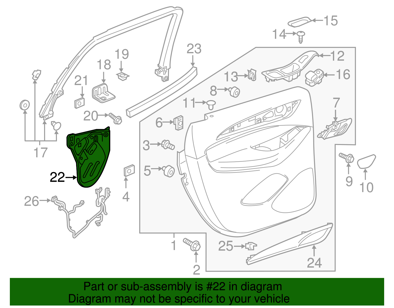 2018-2024 Buick Enclave Water Deflector 85610474 | TascaParts.com