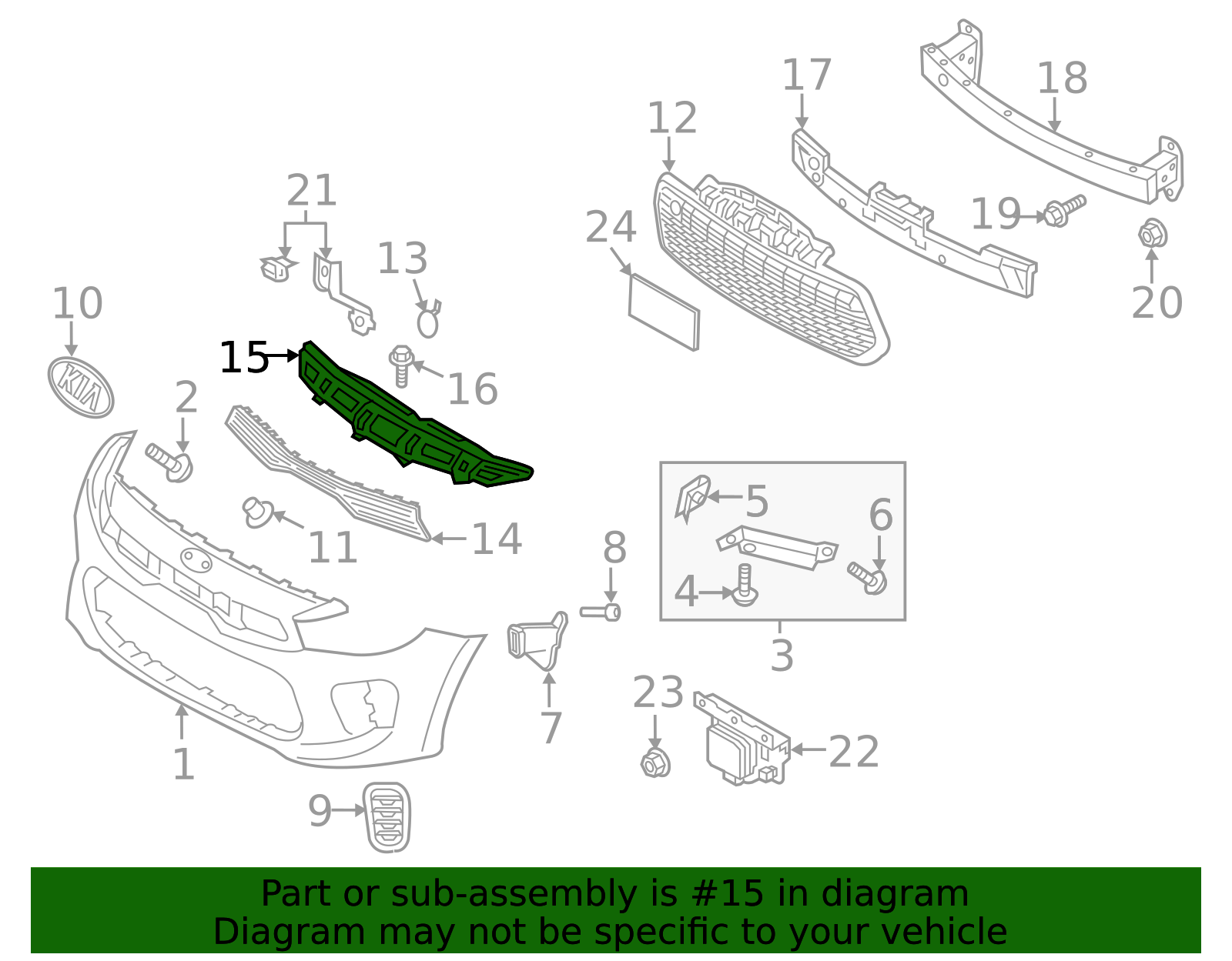 2021-2023 Kia Rio | Sight Shield | 86391-H9AA0 | Kia Auto Parts