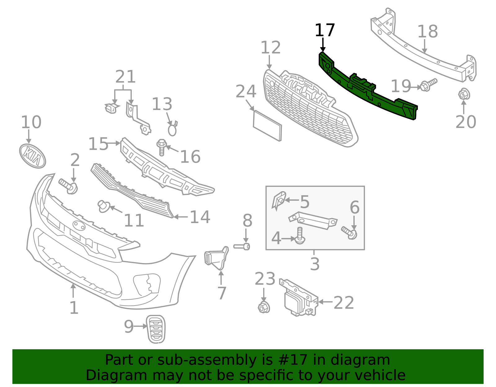 86521-H9AC0 - Absorber 2021-2023 Kia Rio | Kia.Parts Store