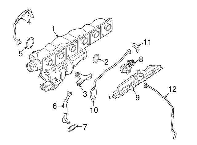 11657636425 - 2010-2017 BMW Turbocharger (11-65-7-636-425) | BMW of ...