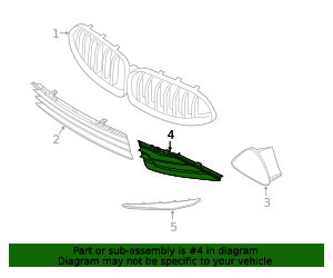 51-11-7-420-987 - Outer Grille - 2020-2022 BMW | Buy BMW Parts Now