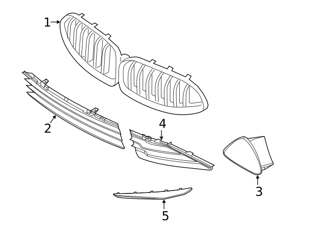 51-11-7-420-987 - Outer Grille - 2020-2022 BMW | Buy BMW Parts Now