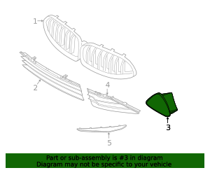 Genuine BMW 51-11-7-489-464 | Opening Trim | FREE Shipping on Most ...