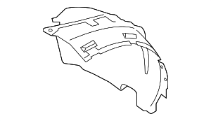 2008-2017 Infiniti Rear Fender Liner 63843-1BA0A | INFINITI OF WEST CHESTER
