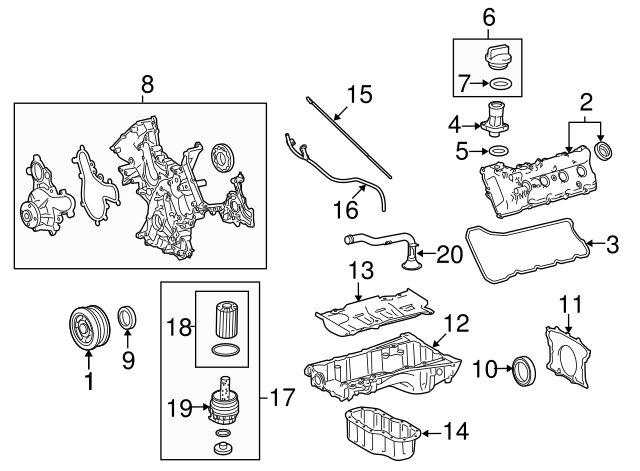 11202-0S010 - Valve Cover - 2010-2013 Toyota | OEM Genuine Toyota Parts