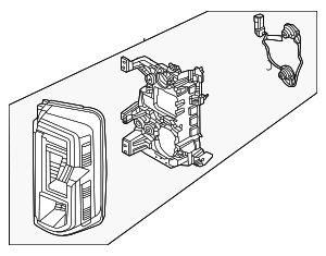 M2DZ-13405-E - Tail Lamp Assembly - 2021-2024 Ford Bronco | Lasco Auto ...