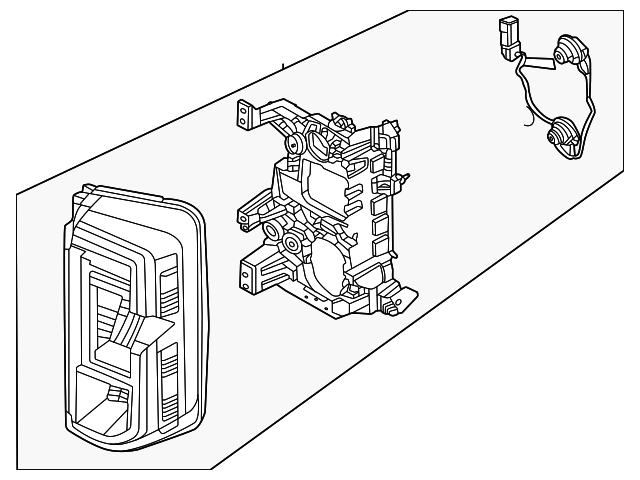 2021 Ford Bronco Tail Lamp Assembly M2DZ-13405-B | TascaParts.com
