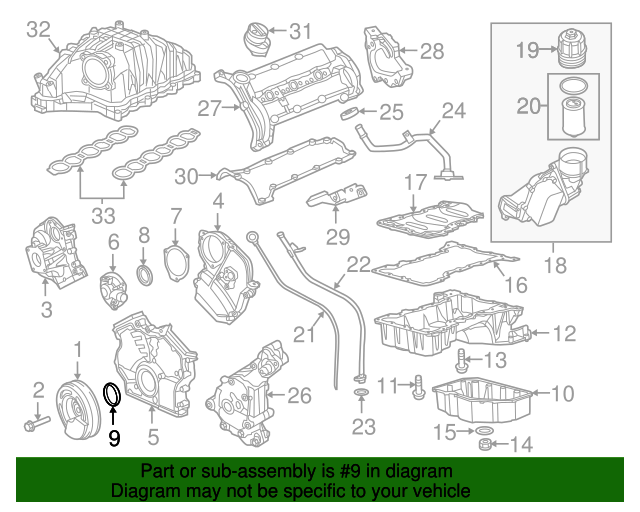 2014-2019 Mopar Rear Main Seal 68148406AA | TascaParts.com