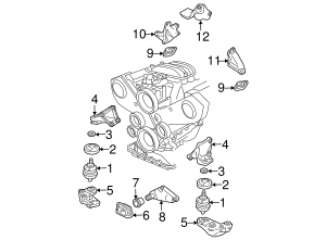 8D0-199-335-F - Front Mount - 1998-2005 Volkswagen Passat | VW Direct ...