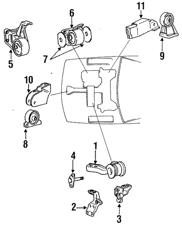 MB309504 - Front Mount 1989-1994 Mitsubishi | Mitsubishi Motors Store
