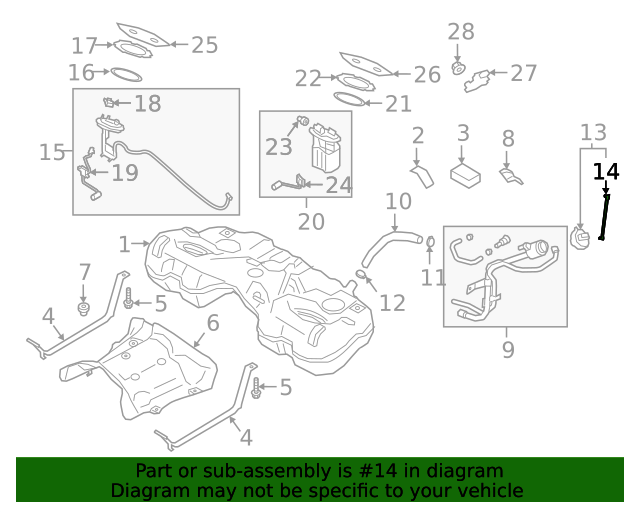 1986-2022 Hyundai Fuel Cap Mount Strap 31010-J9000 | OEM Parts Online