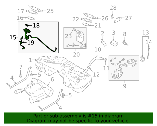 2021-2024 Genesis G70 Complete Fuel Pump 31110-J5050 | QuirkParts