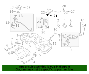 31115-A9000 - Fuel Pump Assembly O-Ring 2019-2024 Hyundai ...