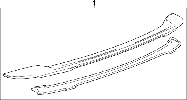 84521676 - Primed Rear End Spoiler 2019-2024 Chevrolet Malibu ...