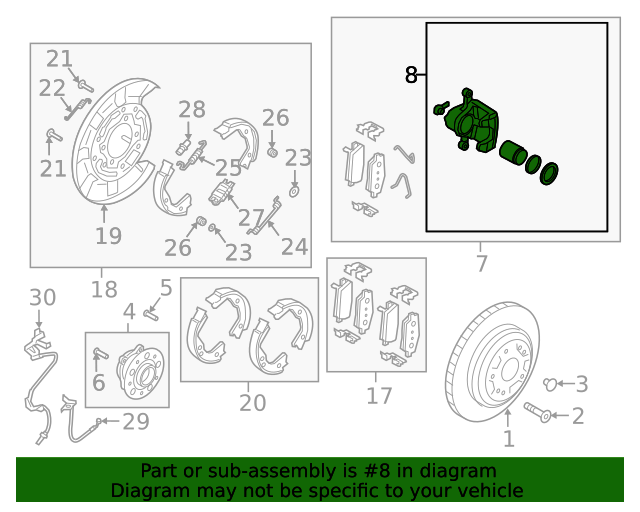 2019-2023 Genesis G70 Caliper 58310-J5A00 | HyundaiParts.Online
