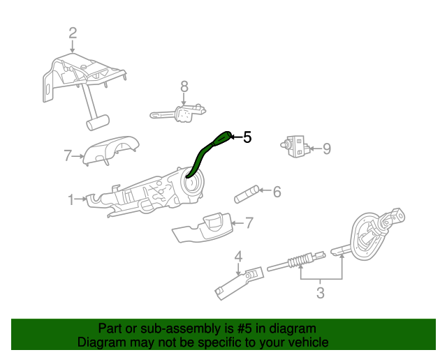 2010-2014 Mopar Shift Lever 05057536AD | Mopar Parts Canada