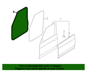 LR037755 - Door Seal 2005-2016 Land Rover | AutoNation Parts