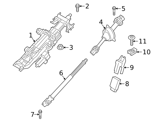 32306871958 - 2019-2022 BMW Intermediate Shaft (32-30-6-871-958) | BMW ...