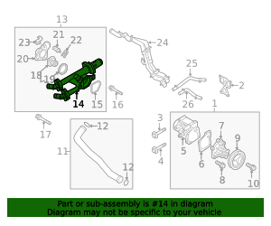 2016-2022 Kia Thermostat Housing 25620-2GGA0 | OEM Parts Online