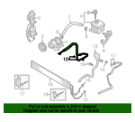 2007-2010 Audi Q7 Pressure Hose 7L8-422-893-AH | Audi USA Parts