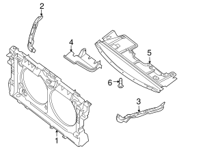 62542-JA00A - Radiator Support Splash Shield 2007-2014 Nissan | Nissan ...