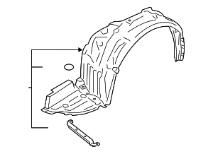 59110FJ050 - Fender Liner - 2013-2016 Subaru | World OEM Parts Subaru
