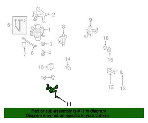 89406-50130 - Height Sensor For 2008-2017 Lexus | Lexus OE Parts