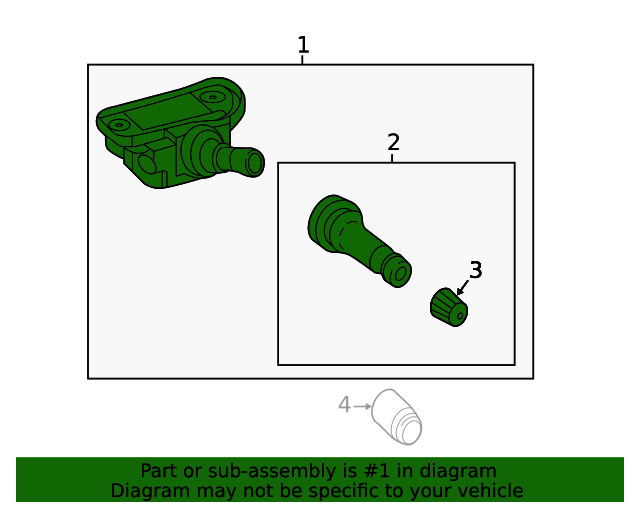 000-905-41-04 - Tire Pressure Monitoring System Sensor 2019-2023 ...