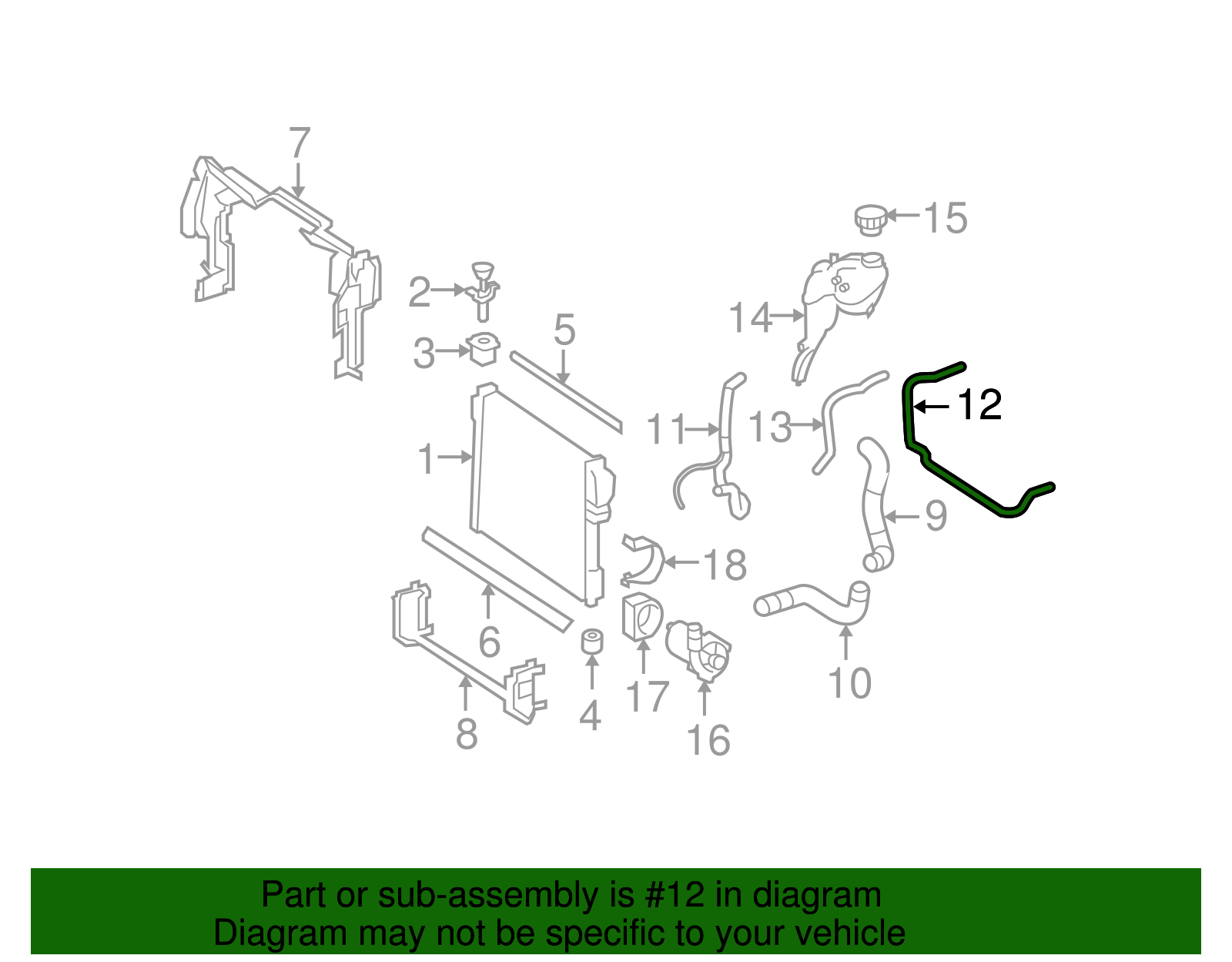221-501-01-25 - High-Quality Engine Coolant Overflow Hose for 2007-2014 ...